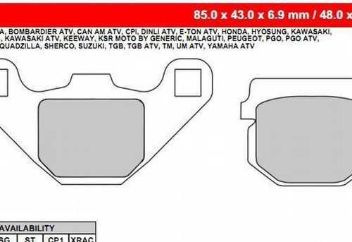 FDB313SG Тормозные колодки дисковые moto, блистер