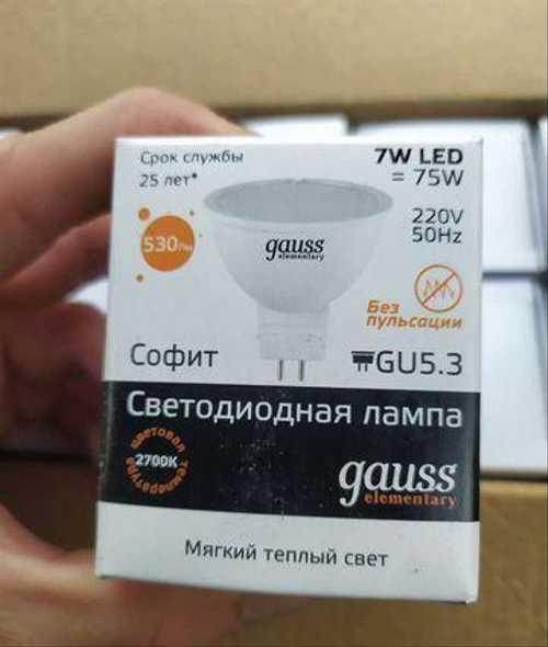 Лампа светодиодная Gauss LED Elementary MR16 GU5.3