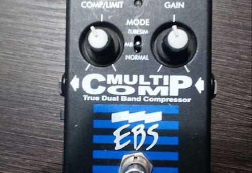 Педаль компрессор для бас гитары ebs multicomp
