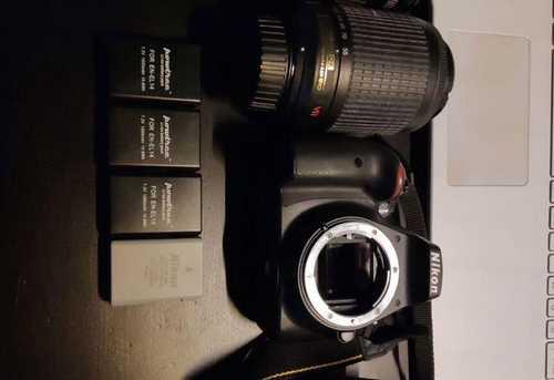 Nikon d3300 + объектив + доп аккумуляторы