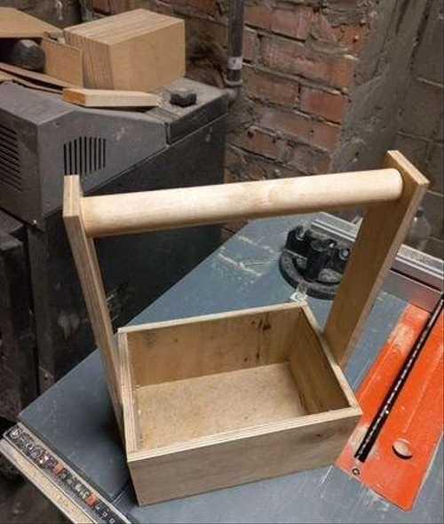 Ящик деревянный с ручкой фанера