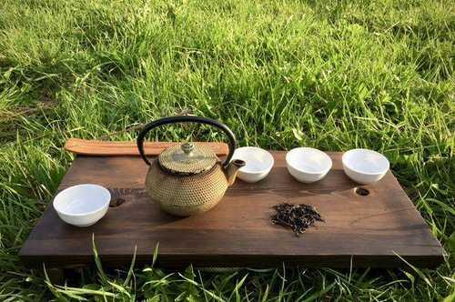 Чабань чайная доска подставка для чая сервиз чай