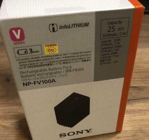 Sony nv-fv100a батарея