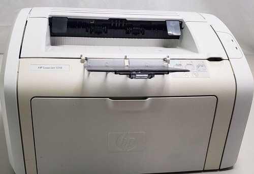Hp1018 лазерный принтер+два картриджа