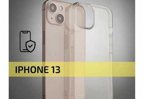 Чехол на iPhone 13 прозрачный силиконовый новый