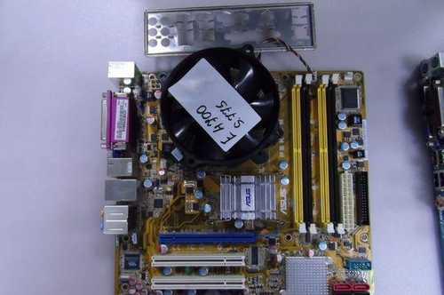 Мат. плата 775 asus P5K-VM rev. 1.03G DDR2 + CPU