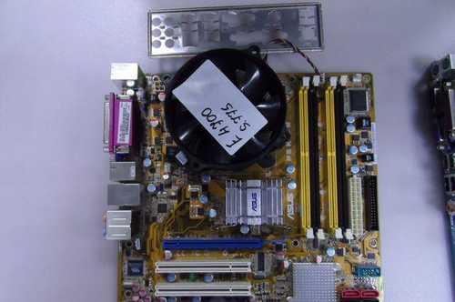 Мат. плата 775 asus P5K-VM rev. 1.03G DDR2 + CPU