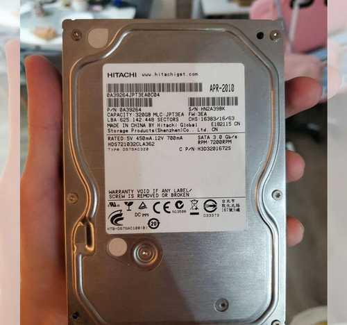 Жесткий диск hitachi 320gb