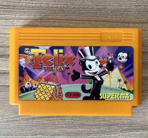 Картридж dendy из 90х Felix the Cat