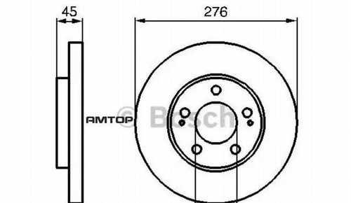 Bosch 0986479035 Диск тормозной перед