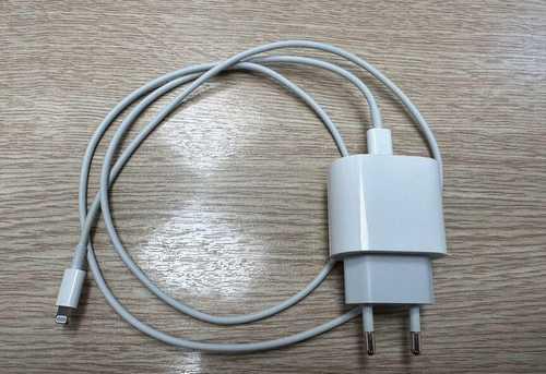 Оригинальная зарядка iPhone Apple 20w блок+кабель