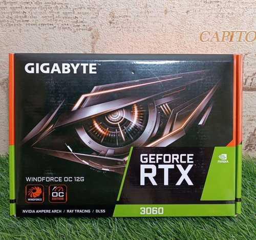 Новая видеокарта Gigabyte RTX 3060 12gb OC