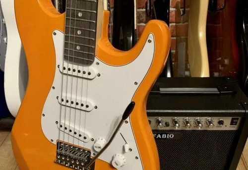 Электрогитара Stratocaster Orange + Комбо 20ват