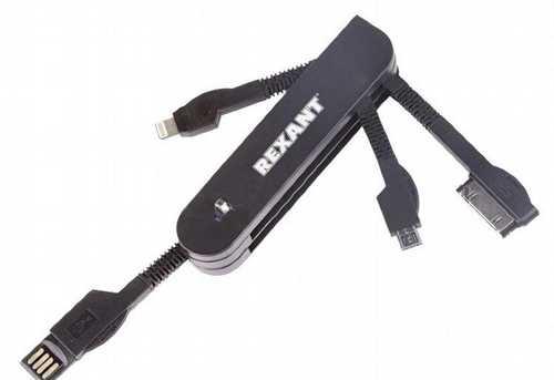 Переходник USB "нож" 3 в 1 для iPhone 5/microUSB/i