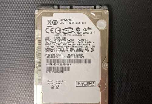 Жесткий диск 2,5" Hitachi 160 Gb