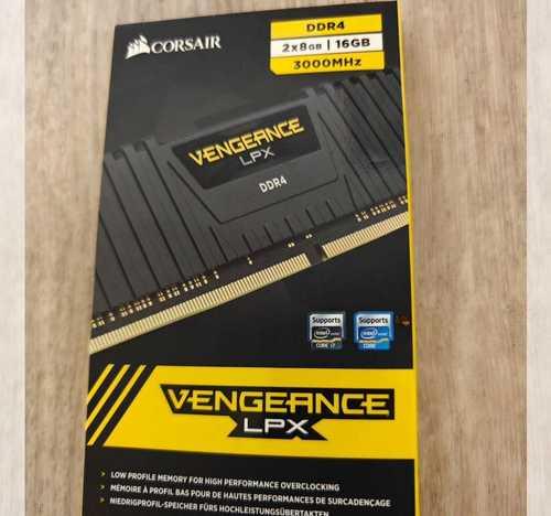 DDR4 16Gb Corsair vengeance, lpx, 3000 mhz