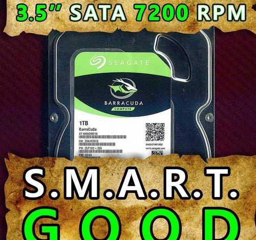 Жесткий диск 1 тб Seagate Barracuda