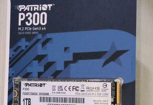 Ssd m2 nvme 1tb Patriot p300, новый гарантия 5 лет