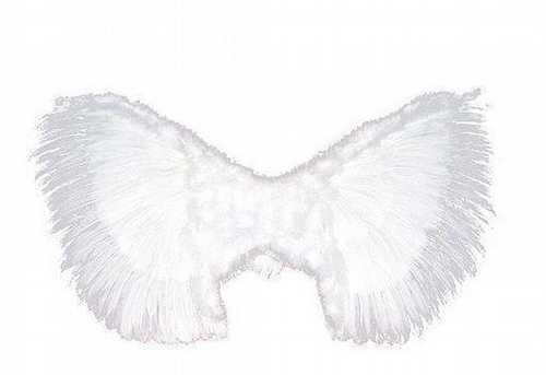 Крылья перьевые белые размер 90*50 см карнавальные