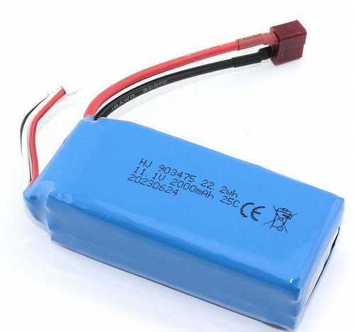 Аккумулятор Li-Pol 11.1V 903475 2000mAh разъем T-plug