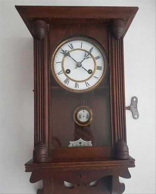 Настенные антикварные часы PHS Pilipp Haas 19 век
