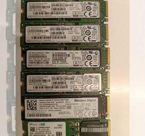 SSD m2 Samsung 256gb, WD, Hynix