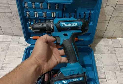 Шуруповерт makita 26v с набором новый