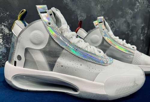 Кроссовки Nike Air Jordan 34 White Metallic (41)