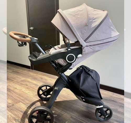 Коляска stokke xplory v6 - 2 в 1, рюкзак в подарок