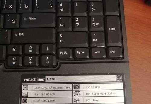 Ноутбук emachines E728