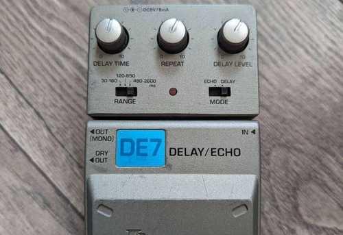 Гитарная педаль Ibanez DE7 Delay/Echo