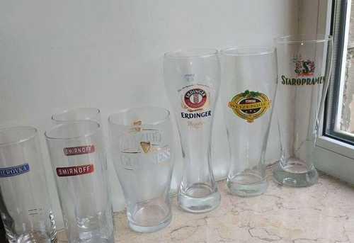 Пивные бокалы разных брендов