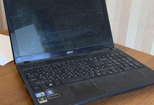 15.6" Acer Aspire 5742G, 320 ГБ, Core i3, RAM 3 ГБ, GeForce GT 520MX 1 ГБ