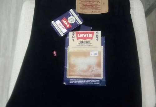 Джинсы Мужские levis 501 чёрные W46. 58 мой размер