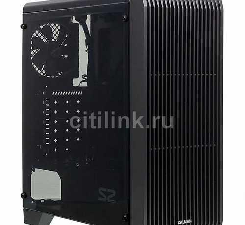 Корпус ATX Zalman S2, Midi-Tower, без бп, черный s