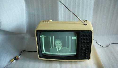 Телевизор с AV входом "Юность-406Д" (СССР, живой)