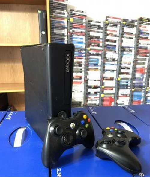 Xbox 360 Slim 250gb Freeboot, 2дж + 30 игр