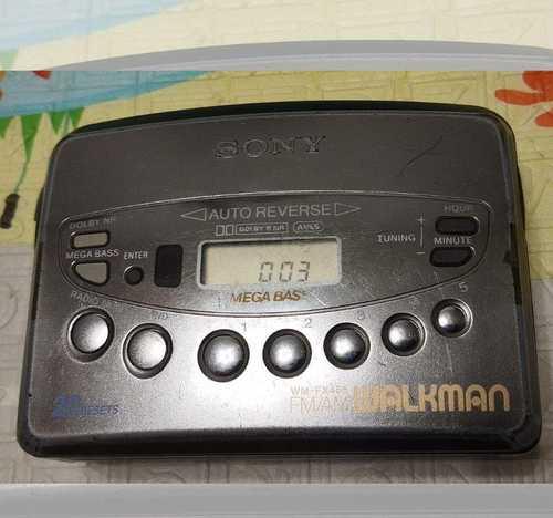 Кассетный плеер sony walkman wm FX455