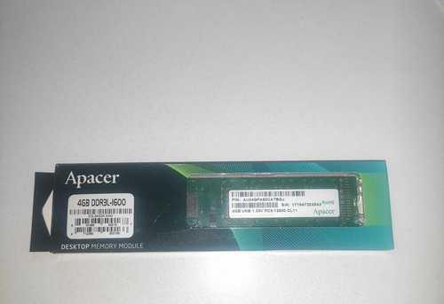 Оперативная память Apacer 4gb 1600