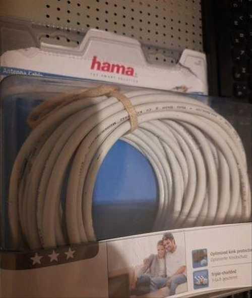 Коаксиальный кабель антенный hama Coax, 14 метров