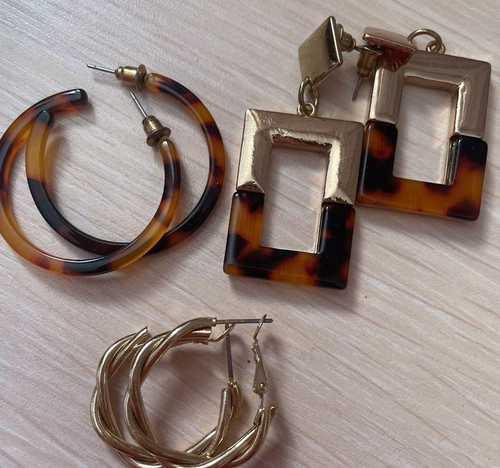 Бижутерия серьги zara