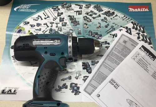 Аккумуляторная дрель-шуруповерт Makita DDF453 18В