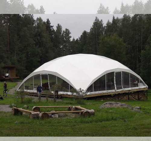 Квадрокупольный шатер(квадросфера) 12х12 м