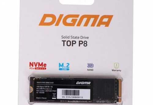 SSD накопитель Digma Top P8 dgst4001TP83T 1тб, M.2