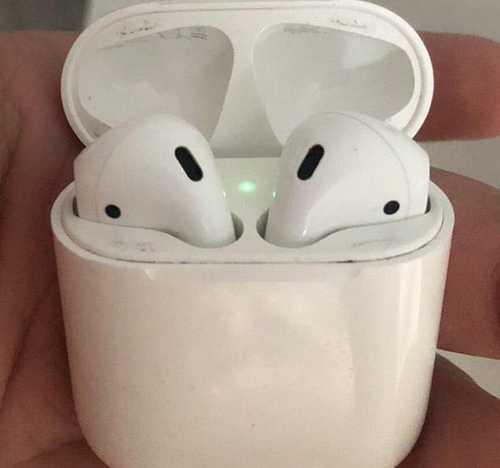 Беспроводные наушники apple airpods1