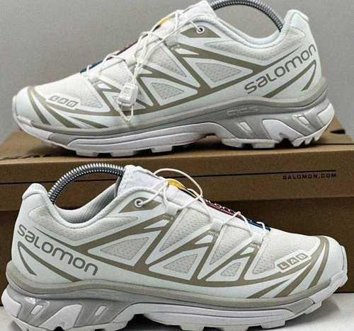 Белые кроссовки Salomon XT-6: легкость и поддержка