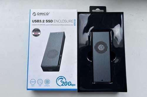 Кейс для SSD Orico 20Gbps с активным охлаждением