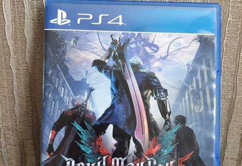 Диск с игрой Devil May Cry 5 ps4