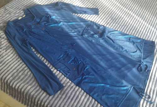 Женское платье синее нарядное на выход