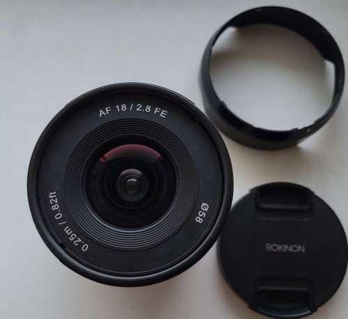 Rokinon AF 18mm F2.8 FE Sony Samyang